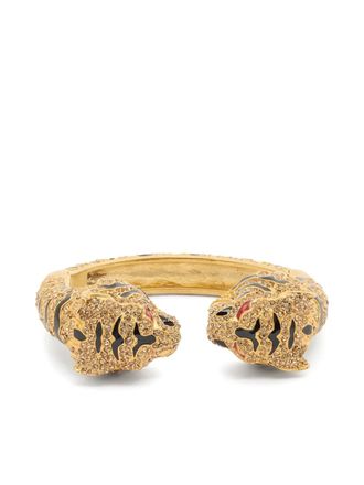 Roberto Cavalli Armband mit Tigermotiv - Gold