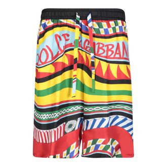 Dolce & Gabbana Homme, Maillots de bain, Multicolore, Taille: M Shorts imprim&eacute; Carretto