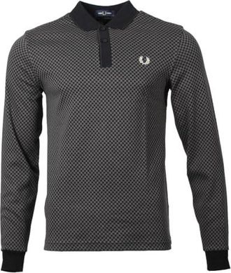 Fred Perry Polo - M6592, noir/gris, XXL