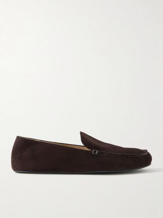 The Row Mocassins En Daim Leo - Marron