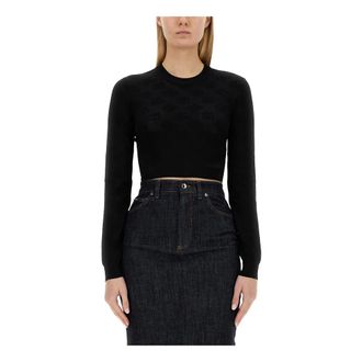 Dolce & Gabbana Femme, Pulls, Noir, Taille: 36 FR Maglia