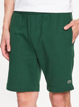Lacoste Sportshorts GH9627 Gr&uuml;n Regular Fit