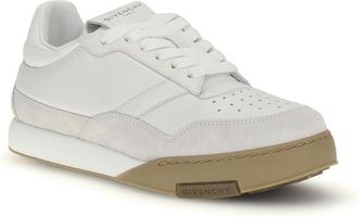 Givenchy Mens White Calf Leather Bos Taurus Chunky Sneakers