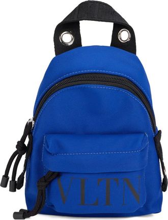 Valentino Garavani sac &agrave; dos &agrave; logo - Bleu