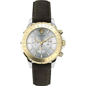 Versace Chrono Signature 44mm Chronograph - - Accessories - Herren - Braun - ONE SIZE