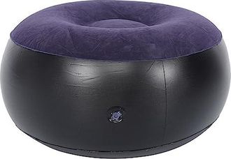 CHICIRIS WAHEWUD Ottoman Gonflable, Chaise de Camping ext&eacute;rieure Portable pour Adultes Pliable Portable Doux et &eacute;lastique, Tabouret Rond Gonflable pour canap&eacute;s
