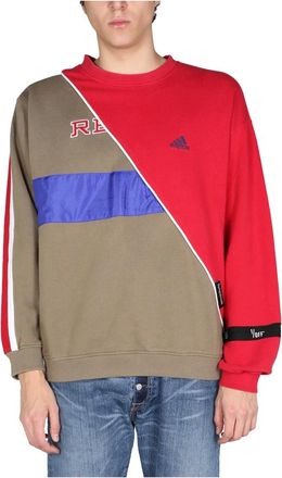1/OFF 1/Off, Homme, Sweatshirts et sweats &agrave; capuche, Multicolore, Taille: M Mix Fabric Crewneck SweaT-shirt