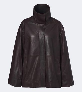 Nour Hammour Veste Lowen en cuir