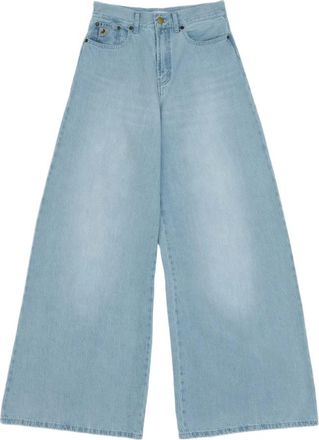 Lois Femme, Jeans, Bleu, Taille: W28 Wide Jeans