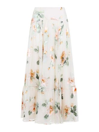 Zimmermann Jupe Midi - Cr&egrave;me