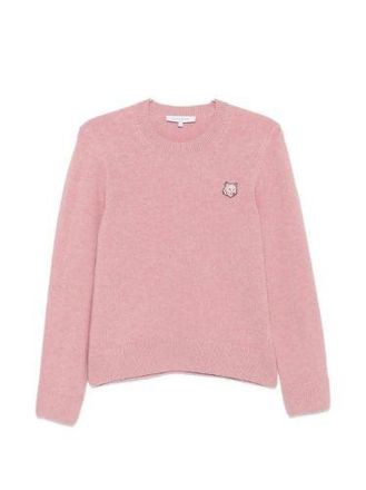 Maison Kitsun&eacute; | Fox Head Lambswool Comfort Jumper - L