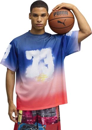 Puma Hooptopia T-Shirt f&uuml;r Herren (Persisch Blau)