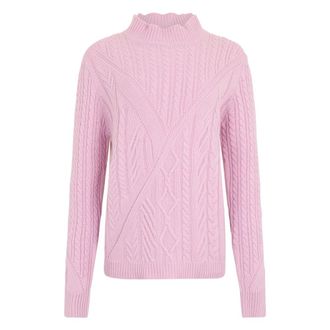 Malo Langarm-Pullover - - Knitwear - Damen - Rosa - XS