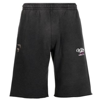 Off-white Off-white Wave Off Sweatshorts Schwarz