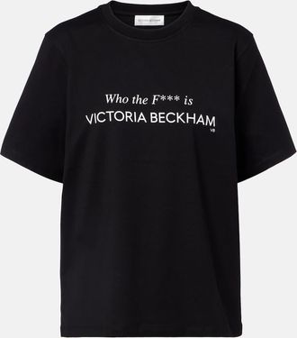 Victoria Beckham Bedrucktes T-Shirt aus Baumwoll-Jersey
