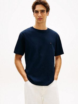 Tommy Hilfiger T-shirt d&eacute;contract&eacute; en jersey &agrave; drapeau brod&eacute;