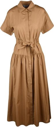Max Mara Femme, Robes, Brun, Taille: 42 FR Agoraio Chemisiere
