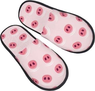 Generic Chaud Pantoufles en Feutre Nez de cochon mignon Accueil Slippers L&eacute;g&egrave;re Chaussons en Peluche pour Ext&eacute;rieur Femme Adulte L