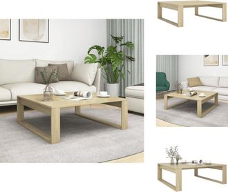 vidaXL Table basse Ch&ecirc;ne sonoma 100x100x35 cm Agglom&eacute;r&eacute;