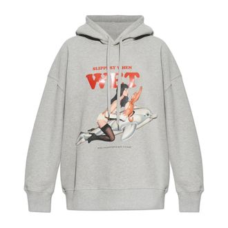 Stella McCartney Slippery When Wet Hoodie - - Sweatshirts & Hoodies - Damen - Grau - S