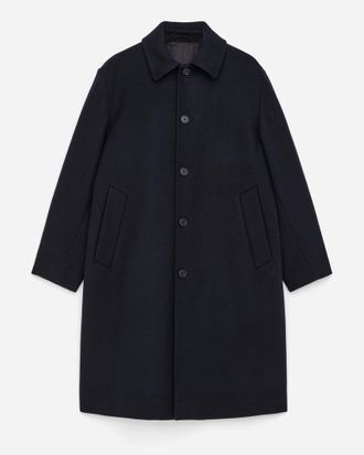 Arket Doubleface-Mantel Aus Wollmischung -Blau