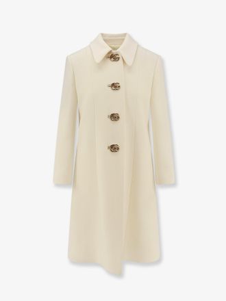 Gucci White wool cr&ecirc;pe coat - GUCCI - gender_Woman