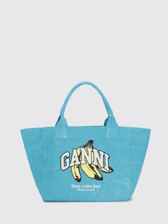Ganni Tragetasche Damen Farbe Blau