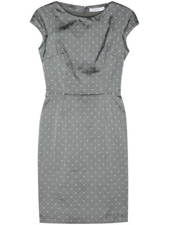 Dior robe mi-longue à pois (années 2000) - Gris