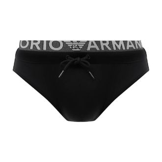 Emporio Armani Schwarze Strandkleidung im Armani-Stil - - Underwear - Herren - Schwarzk - M