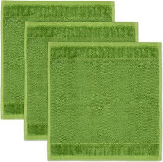 M&ouml;ve Bamboo Luxe Seift&uuml;cher, Peridot, 30 x 30 cm, 3