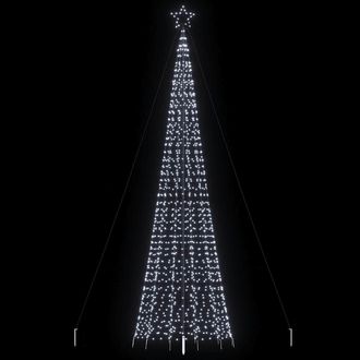 Festnight Led Weihnachtsbaum Aussen 500 cm 1534 LEDs Tannenbaum Outdoor Beleuchteter Weihnachtsbaum Außen Metall Weihnachtsbaum Kegelform Lichterpyramide Groß L