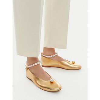 Gino Rossi Ballerinas GINO ROSSI CEO-ROSE-LT1670-9 Goldfarben