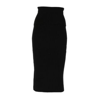 Iro Gerippter Strick Midirock - - Skirts - Damen - Schwarzk - XS