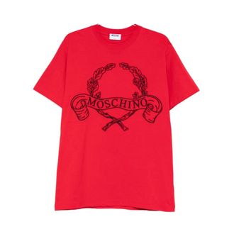 Moschino Homme, Tops, Rouge, Taille: 2XL Moschino T-shirts et Polos