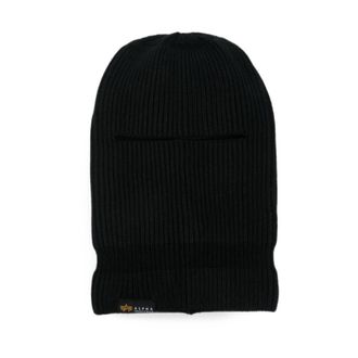 Alpha Industries Label Balaclava - - Accessories - Herren - Schwarzk - ONE SIZE