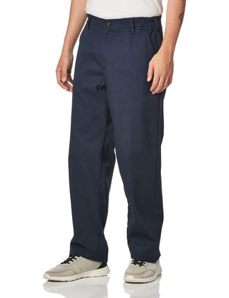 Red Kap Herren Arbeitshose mit elastischem Einsatz, Marineblau, 36W / 32L