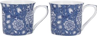 V&A shop 2er-Set William Morris - Wild Tulip Fine Bone China-Becher, 230 ml (8 fl oz)