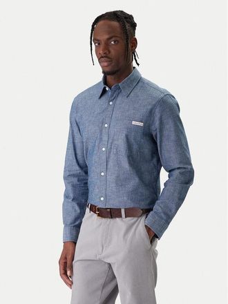 Calvin Klein Jeans Hemd Chambray Classic LV04RF109G Dunkelblau Regular Fit