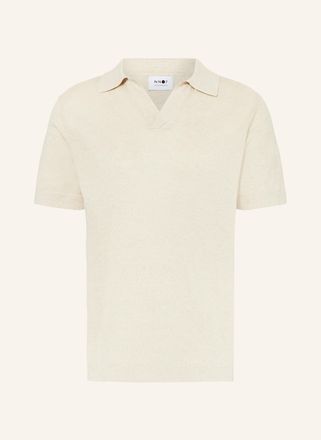 Nn.07 Nn.07 Strick-Poloshirt Ryan Mit Leinen beige