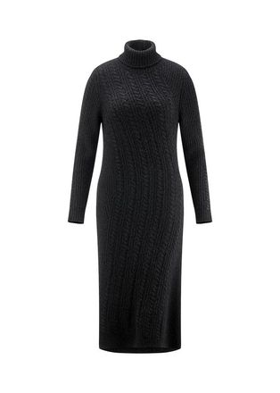 Riani Langes Strickkleid mit Rollkragen