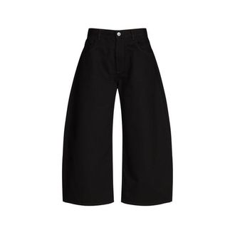 The Attico Pantalon 3/4 large en coton