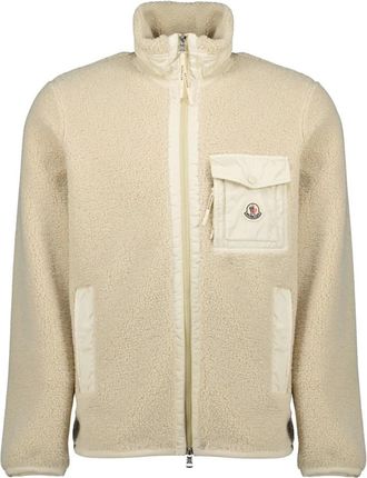 Moncler Homme, Sweatshirts et sweats &agrave; capuche, Beige, Taille: S Teddy Zip-Up SweaT-shirt