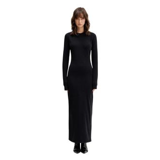 VETEMENTS Rippstrick-Maxikleid - - Dresses - Damen - Schwarzk - S