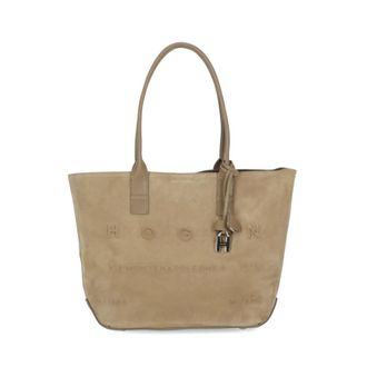 Hogan Petit sac cabas Address - Femme - Sacs - Beige - Taille: ONE Size