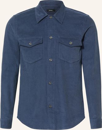 Reiss Reiss Cord-Overshirt Kai blau