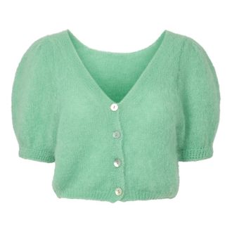 Americandreams Americandreams, Femme, Pulls, Vert, Taille: 40 FR Harper Cardigan
