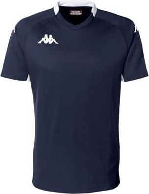 Kappa BEMI SS ACT Jersey | Rugby | Blue Marine/White | 2XL, Blue Marine/White, XXL