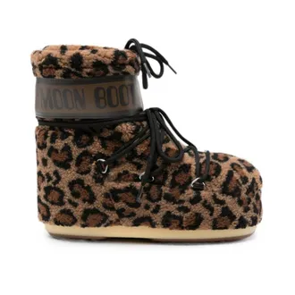 Moon Boot Femme, Chaussures, Multicolore, Taille: 36 EU Icon Low Fleece Leopard