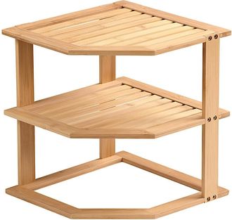 KESPER | Küchenregal, Material: Bambus, Maße: B 25 x T 25 x H 27 cm, Farbe: Braun | 58804