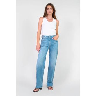 Le Temps Des Cerises Jeans pulp wide leg alba taille haute bleu